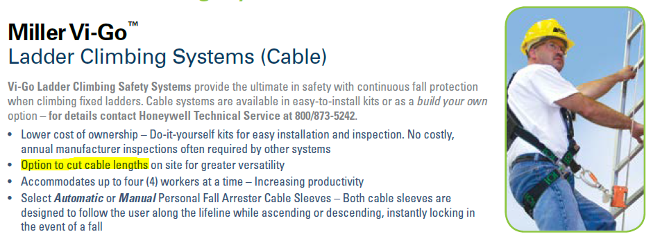 Can the cable on the Vi-go system be cut?