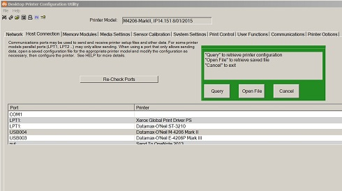 How to delete files or format the Printer memory using DMX Config