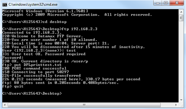 RL3e/RL4e: How to print using FTP?