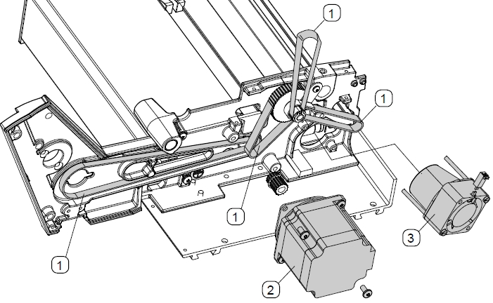 What is the part number for the belts on the MP Nova printer?
