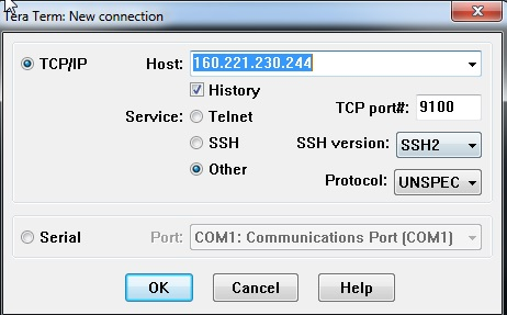 How to use Tera Term with MP Series of printers.