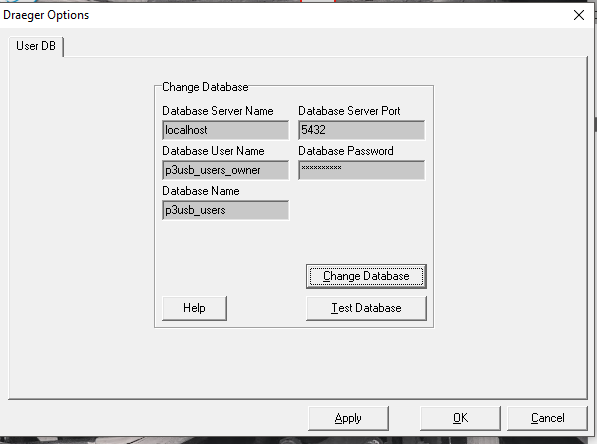 Password authentication failed for user "p3usb_users_owners"