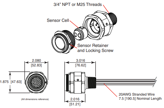What's the size of the flow adaptor for MPD?