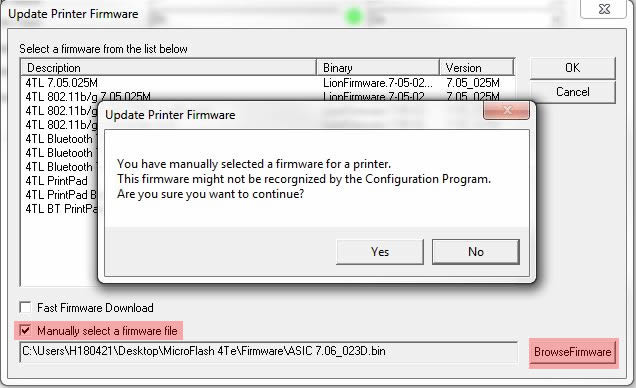How to update the firmware on a MicroFlash / OC / LP3 / PrintPad mobile ...