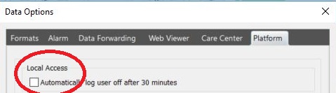 ProRAE Guardian automatically logs user out after 30 minutes