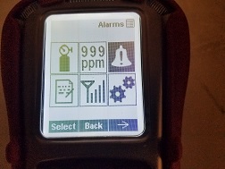 How do you check and change the alarm limits in the MultiRAE monitors