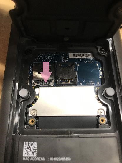 How to insert an SD and SIM card into a CN80 unit