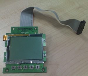 What is the part number for the PD42 printer LCD display?
