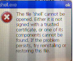 Launcher error : Shell.exe
