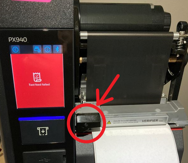 PX940 - Test feed error
