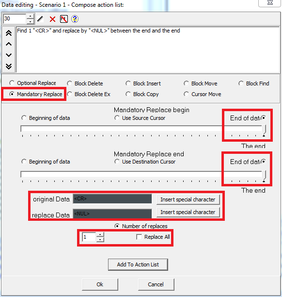 How to create a data edit to remove a final CR embedded on a barcode ...