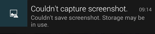 CT50 Android how can an application prevent a screenshot being taken?