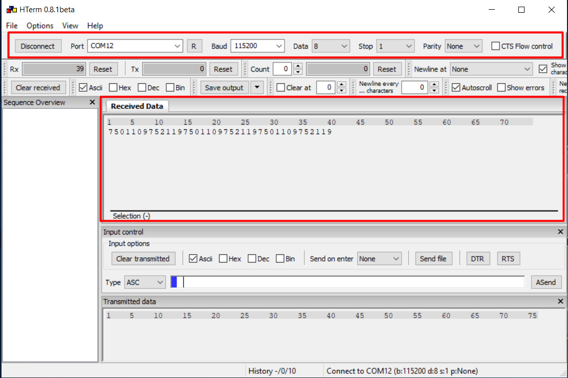 RT10W setup with Granit tethered scanner using RS232 on the RT10-EVD ...