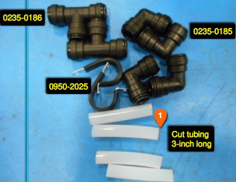 What are the part numbers for the check valves used in the Vertex pump ...