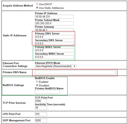 Class Series - NetBIOS or DNS Network name configuration